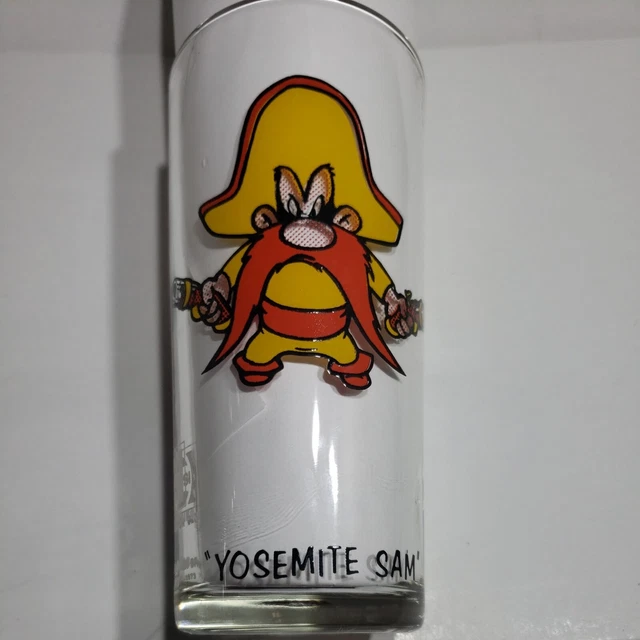 VINTAGE 1973 YOSEMITE SAM Glass Pepsi Collector Series Warner Bros ...