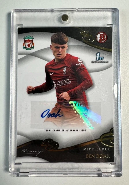TOPPS LIVERPOOL LINEAGE 2022/23 Ben Doak Liverpool Fc 1Er Autographe ... TOPPS LIVERPOOL LINEAGE 2022/23 Ben Doak Liverpool Fc 1Er Autographe ...
