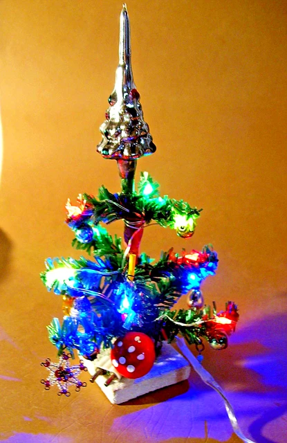 ALTER, WEIHNACHTSBAUM - Batterie Licht oder Trafo Betrieb, für eine ...