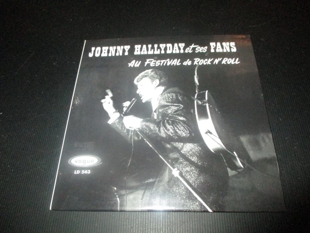 CD &JOHNNY HALLYDAY ET SES FANS AU FESTIVAL DE ROCK N' ROLL" vinyl ...