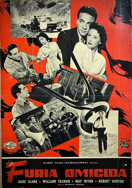FURIA OMICIDA- FOTOBUSTA Original - Dane Clark, William Talman -1957 ...
