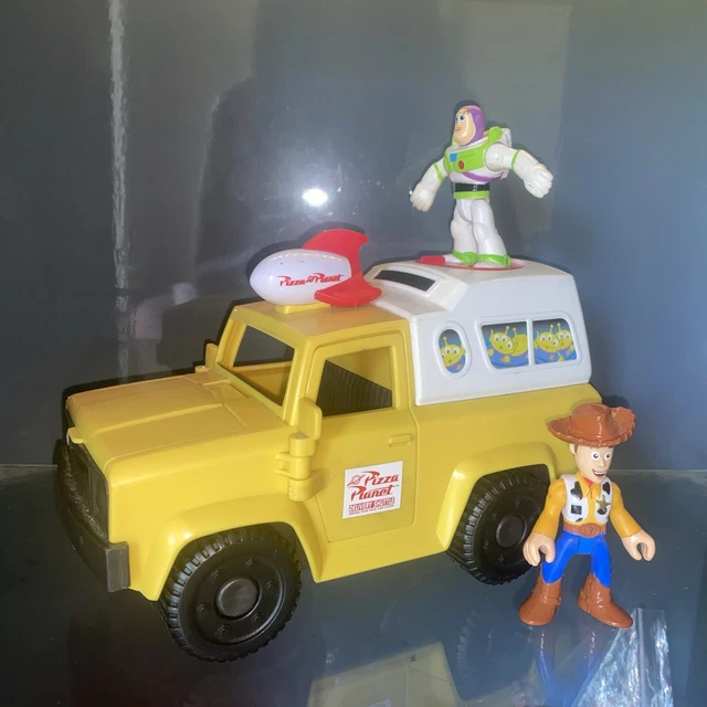 DISNEY PIXAR IMAGINEXT Toy Story Pizza Planet Van With Woody & Buzz £15 ...