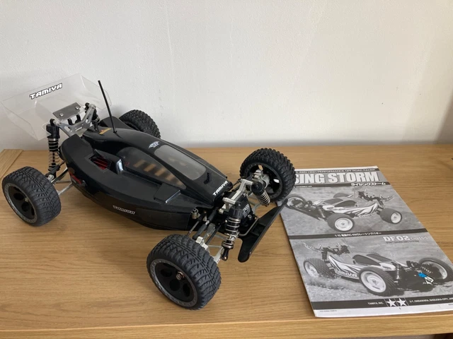 TAMIYA DF02 RISING Storm RC Car Vintage Retro Original loads of hop ups ...