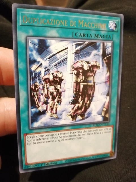 YU GI OH Machine Duplication Card MAGO-IT140 Rare Gold 1st Edition NM £ ...