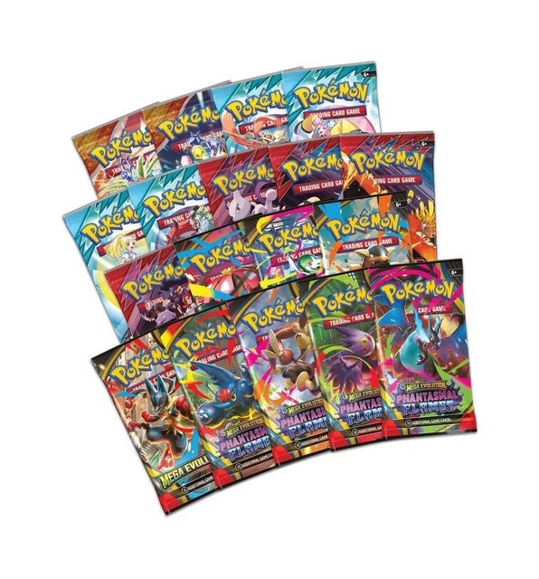 POKEMON MEGA CHARIZARD X ex Ultra-Premium Collection 18 Booster Packs ...