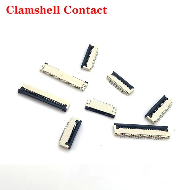 FFC/FPC CONNECTOR PITCH 1mm Top Bottom Clamshell Contact 4Pin - 32Pin £ ...