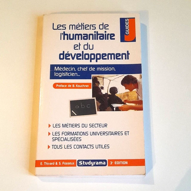 LIVRE LES MÉTIERS de l'humanitaire et du développement guide secteur AB EUR 6,60 - PicClick FR