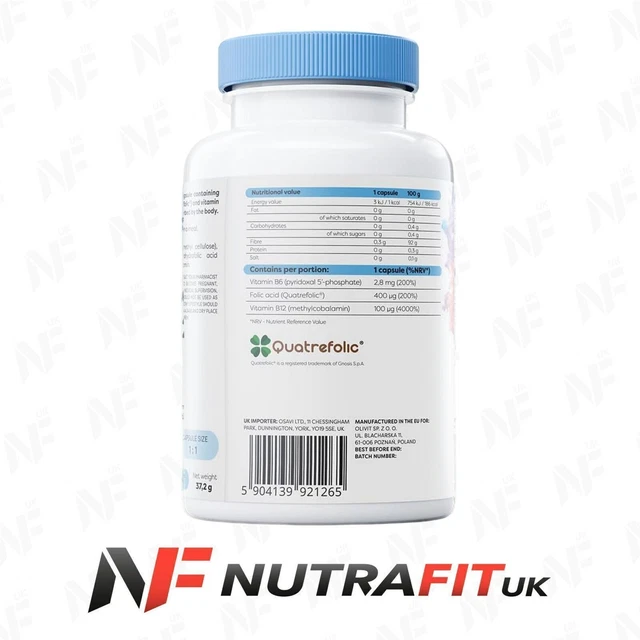 OSAVI METHYLFOLATE & METHYL-B12 vitamin B immune system metabolism ...