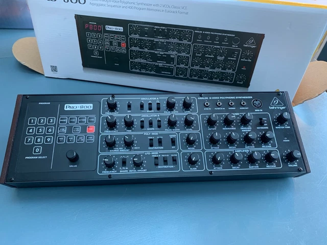 BEHRINGER PRO 800 - 8 Voice Analogue Desktop Synthesiser Mint Boxed £ ...