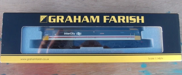GRAHAM FARISH 'N' Gauge 372-241 Br Intercity Class 47 47612 Titan Loco ...