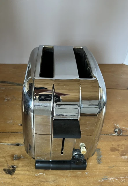 VINTAGE MORPHY RICHARDS Art Deco Chrome Retro TOASTER 1950s England $35 ...