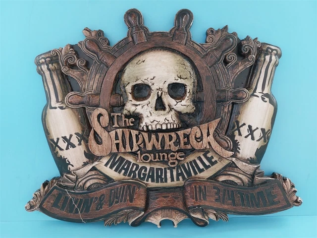 THE SHIPWRECK LOUNGE Wall Plaque - Jimmy Buffett's Margaritaville ...