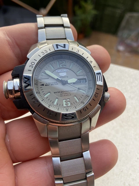 SEIKO 5 AUTOMATIC Map Meter EUR 289,00 - PicClick IT