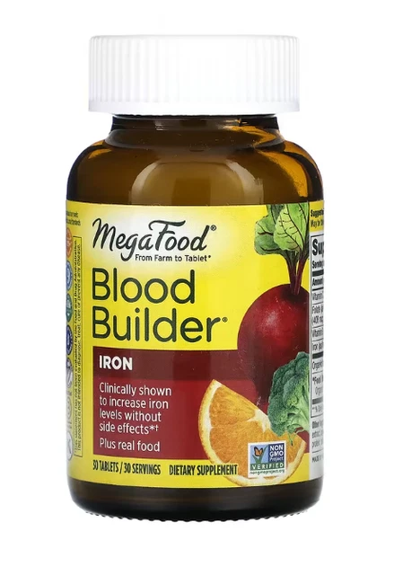 MEGAFOOD BLOOD BUILDER, 30 Tablets, Iron Supplement+ £24.99 - PicClick UK