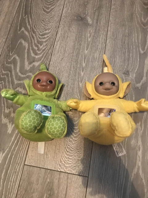 TELETUBBIES BUNDLE LALA & Dipsy Rattling Teddies Mirror Tummies £14.95 ...