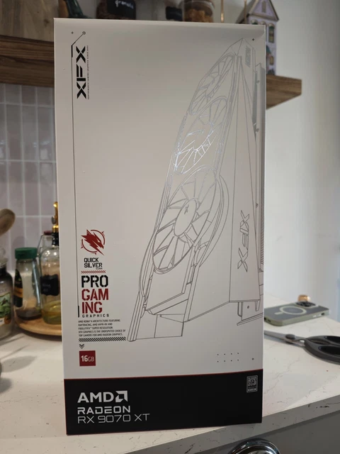 XFX QUICKSILVER AMD Radeon RX 9070 XT White 16GB GDDR6 GPU £630.96 ...