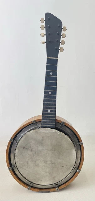 VINTAGE 8-STRING BANJOLIN Banjo-Mandolin (Needs Skin, Bridge & Strings ...