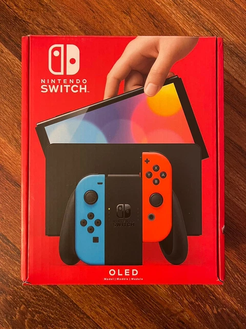 NINTENDO SWITCH OLED Model HEG-001 Handheld Console - 64GB - Black/Neon ...