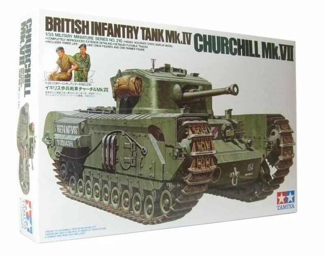 TAMIYA 1/35 SCALE WW2 British Churchill VII tank model kit £27.48 ...