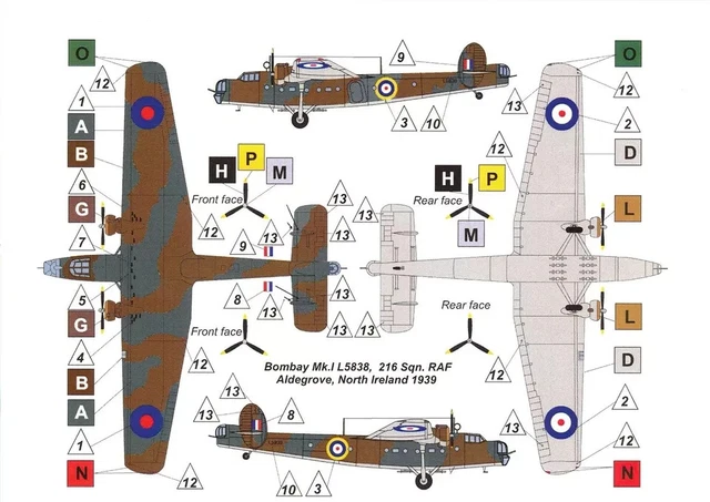1/72 WW2 TRANSPORT : Bristol Bombay MK.I [RAF] #72056 : VALOM $79.95 ...