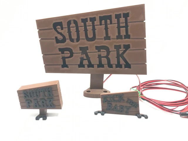 SEGA SOUTH PARK Pinball Machine 3D Printed Sign Set (3 Total) £28.52 ...