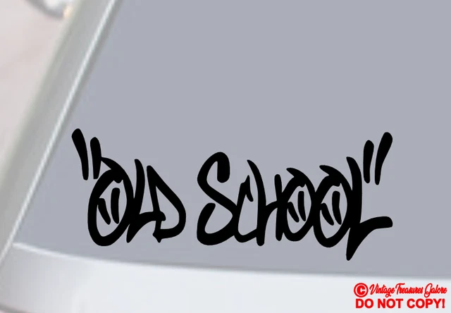 OLD SCHOOL VINYL Aufkleber Sticker Auto Fenster Wand Stoßstange JDM ...