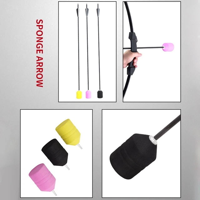 SAFE AND EASY to Use Foam Archery Arrows with Soft Sponge Arrow Head (6 ...