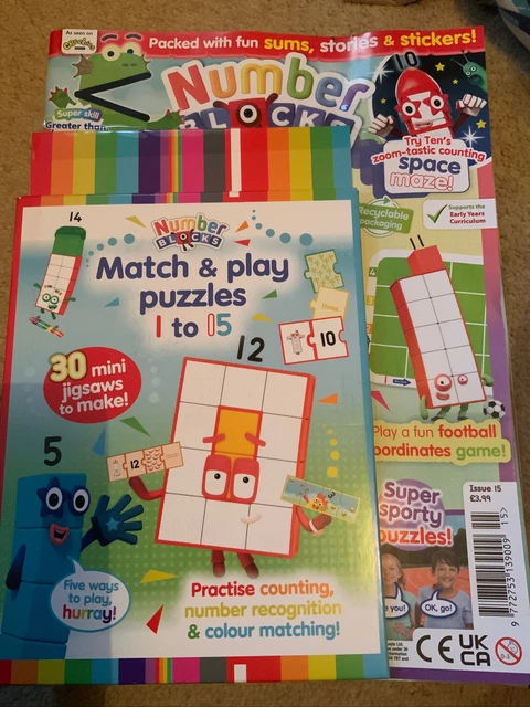 NUMBER BLOCKS MAGAZINE #15 2022 With Numberblocks Match & play puzzles ...