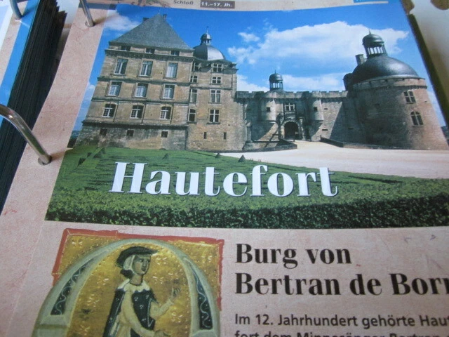 BURGEN UND SCHLÖSSER Frankreich Hautefort Bertran de Born EUR 4,49 ...