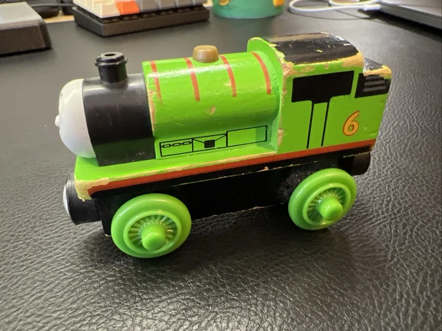 BRIO COMPATIBLE THOMAS & Friends Green Wooden Percy Train No. 6 £4.00 ...