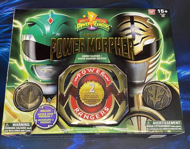 BANDAI MIGHTY MORPHIN Power Rangers Legacy Morpher vert blanc Ranger ...