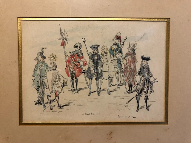 LOUIS MORIN (1855-1938) : dessin ancien, illustration, caricature EUR ...