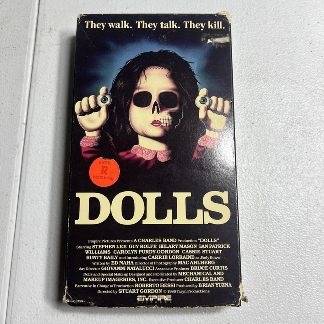 DOLLS (HORROR VHS, 1986) Tested Cult Classic Empire Vestron Video ...