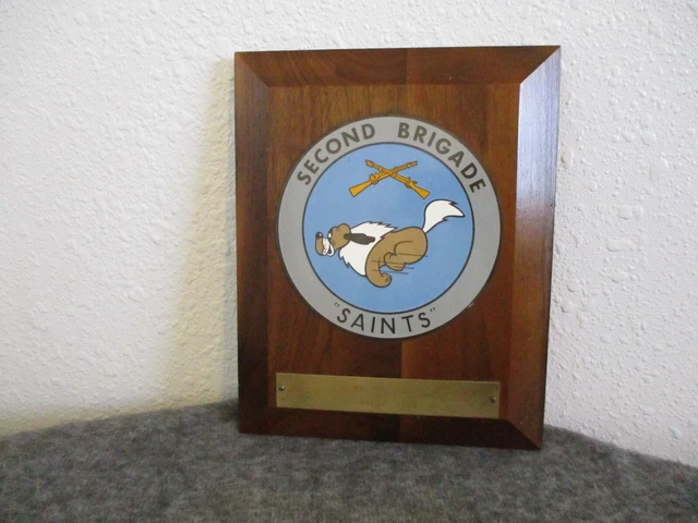 VIETNAM WAR US ARMY "SECOND BRIGADE "SAINTS" PLAQUE (MAY 66 - MAR 67) 8 ...