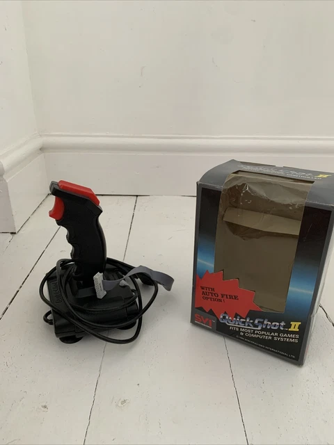 QUICKSHOT 2 DELUXE Joystick Black- for Atari, Commodore 64 etc £25.00 ...