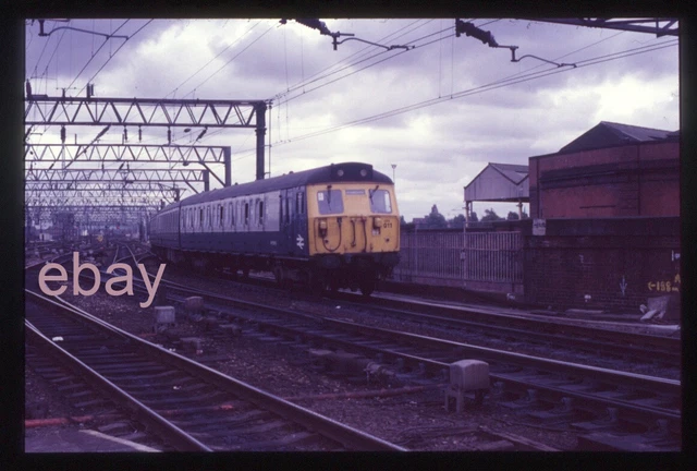 Original 35mm Slide Ac Class 304 Emu 304 011 Arr At Crewe On 1 8 87