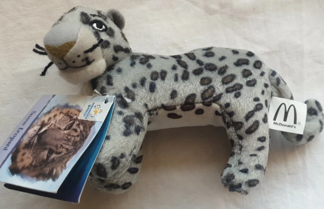 MCDONALDS SNOW LEOPARD Endangered Animals Plush Small Toy 2008 £6.00 ...