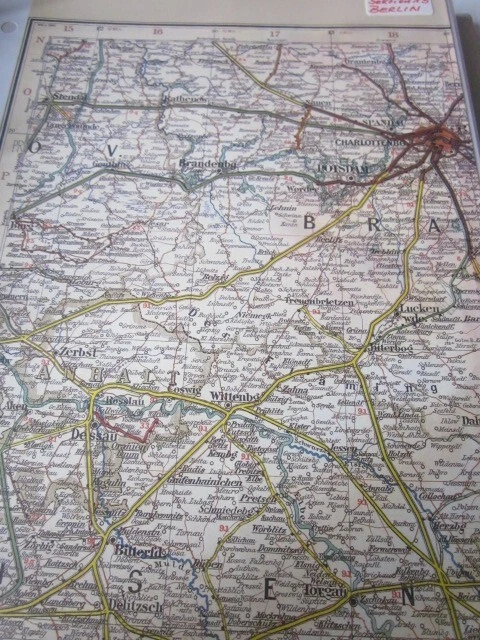 NEBEN- UND SCHMALSPURBAHNEN 16 Karten Kaiserreich Sektion 20 Berlin und ...