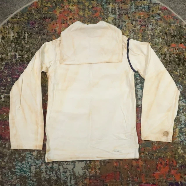 VTG US NAVY Uniform Sailor Shirt Crackerjack Mens Small White Military ...