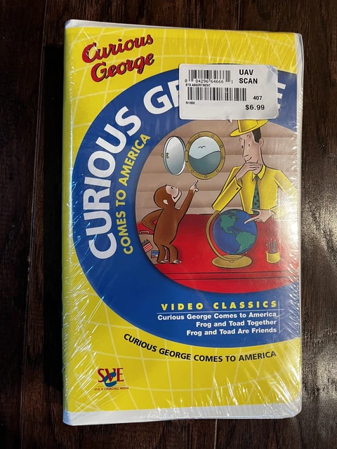 CURIOUS GEORGE COMES To America (VHS) Clamshell NEW SEALED Plus Frog ...