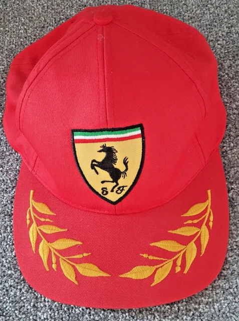 FERRARI VINTAGE 1990S Formula One Cap, F1, Red, Scuderia Ferrari, Rare ...