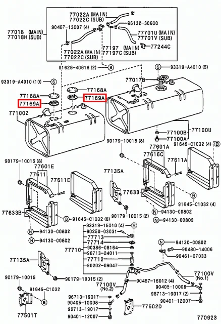 GENUINE LANDCRUISER 75 70 60 Series 3F 22R 2L 3B 2H Fuel Sender Gage ...