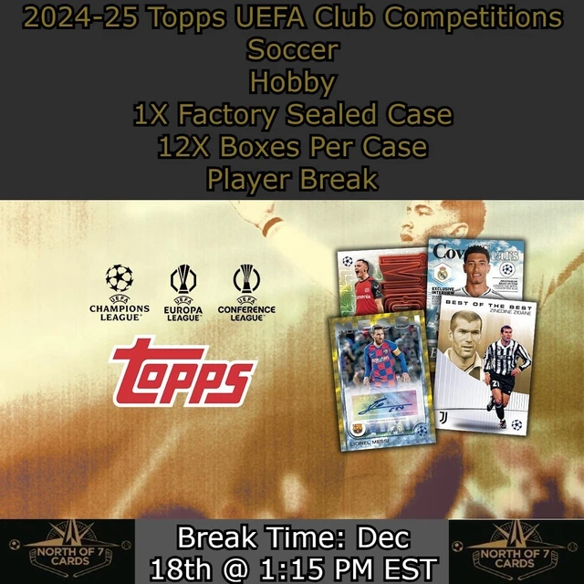 DOUGLAS LUIZ 2024-25 Topps UEFA UCC Soccer Hobby 1X Case Player Break ...