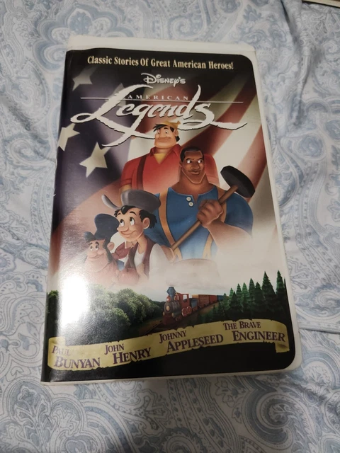 WALT DISNEY'S AMERICAN LEGENDS VHS MOVIE Bunyan, Appleseed, John Henry ...