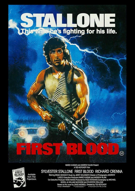 RAMBO: FIRST BLOOD - Sylvester Stallone Filmposter Kinoplakat - 84,1 x ...
