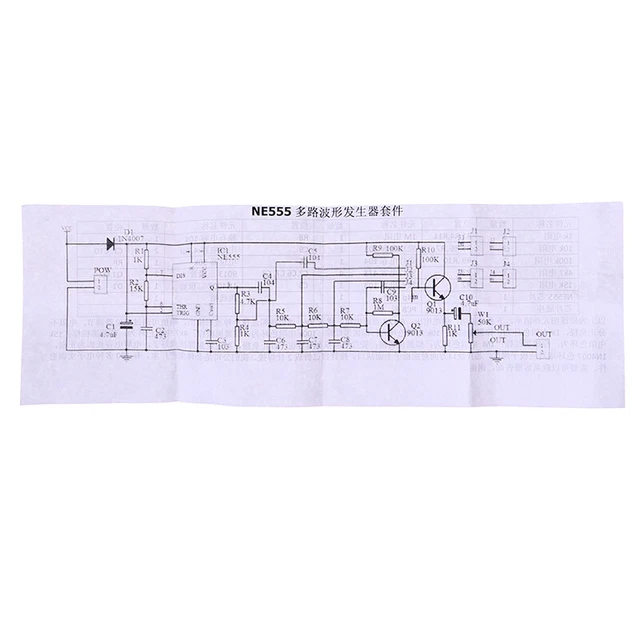 DC 6-12V NE555 Pulse Generator Module Sine/Triangle/Square Wave Signal ...