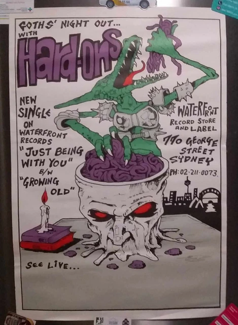 HARD-ONS JUST BEING With You Vintage 80s Single Promo Poster Hard Ons ...