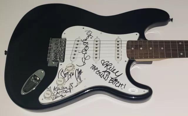 Top Guns Adult Cast Signed Guitar Jesse Jane Stoya Kayden Kross Riley