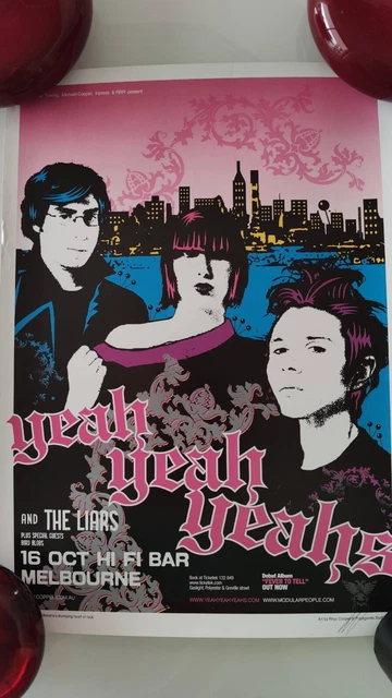 YEAH YEAH YEAHS poster affiche Signed edition EUR 50,00 - PicClick FR