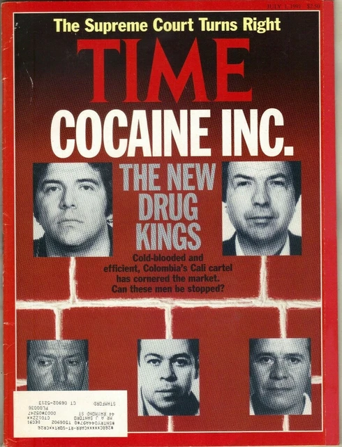TIME MAGAZINE COCAINE INC Colombia Cali Cartel NARCOS Drug Kings July 1 ...